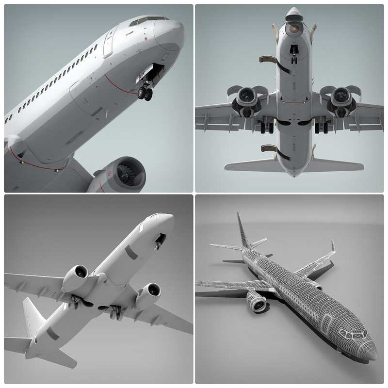 3d model boeing planes