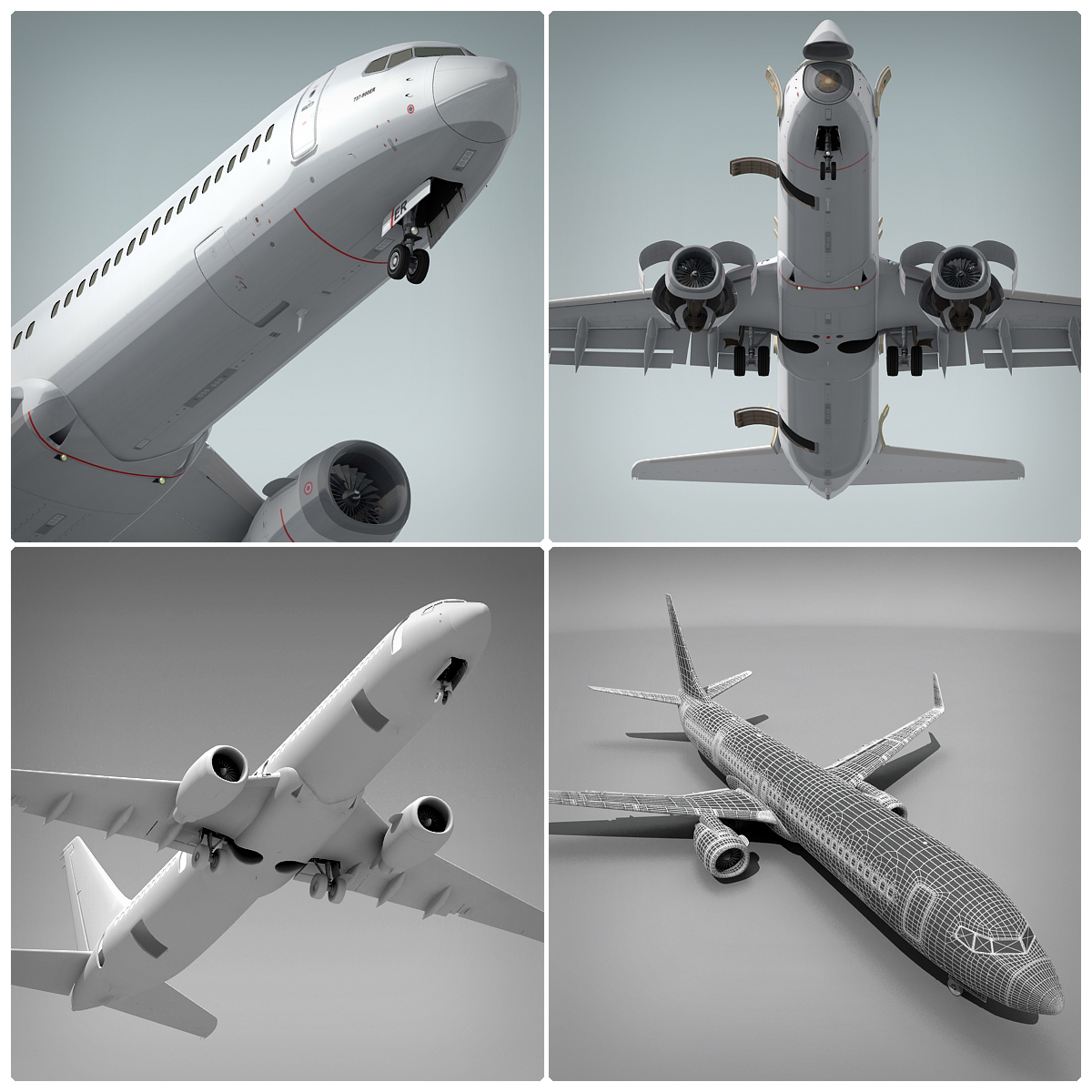 3d model boeing planes