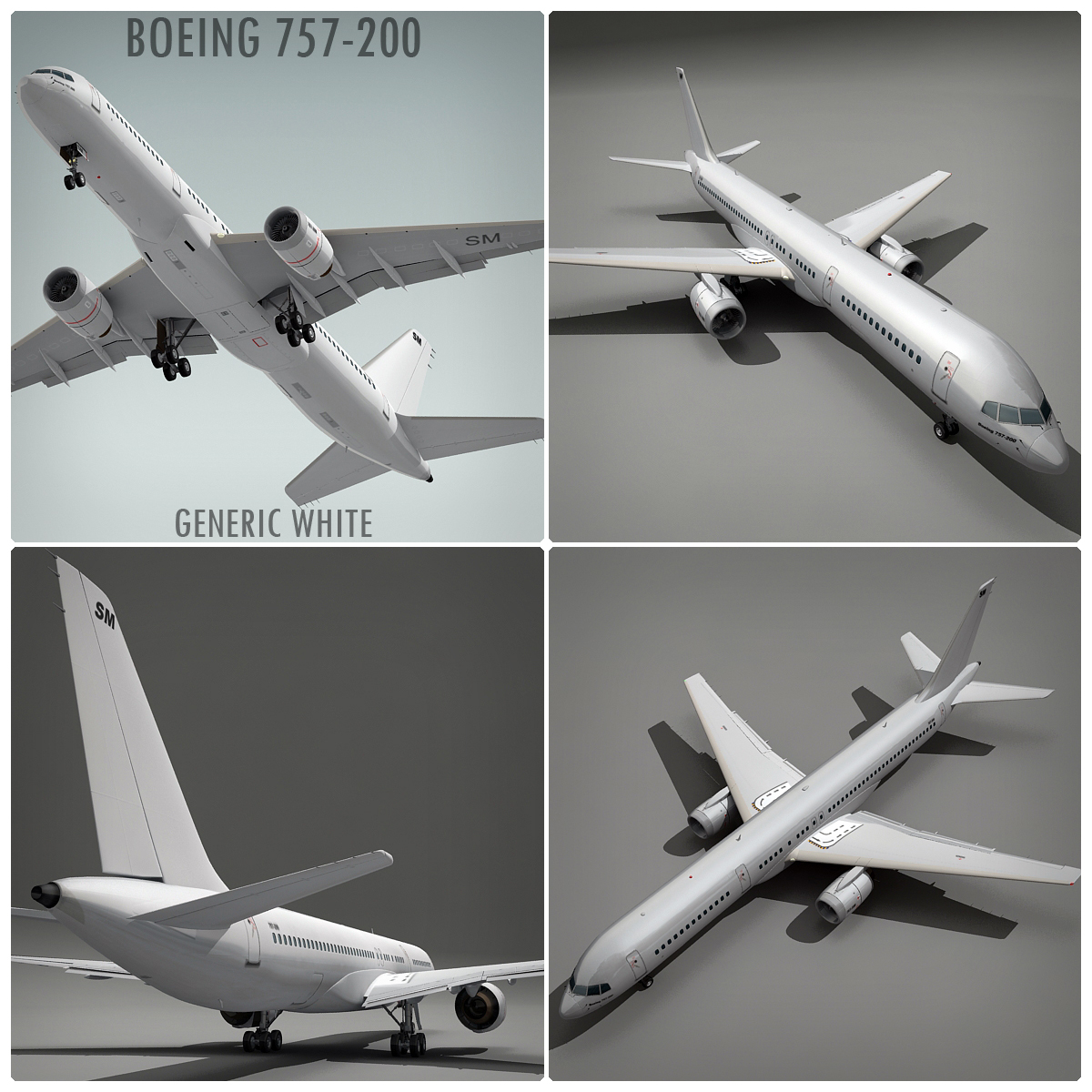 3d model boeing planes