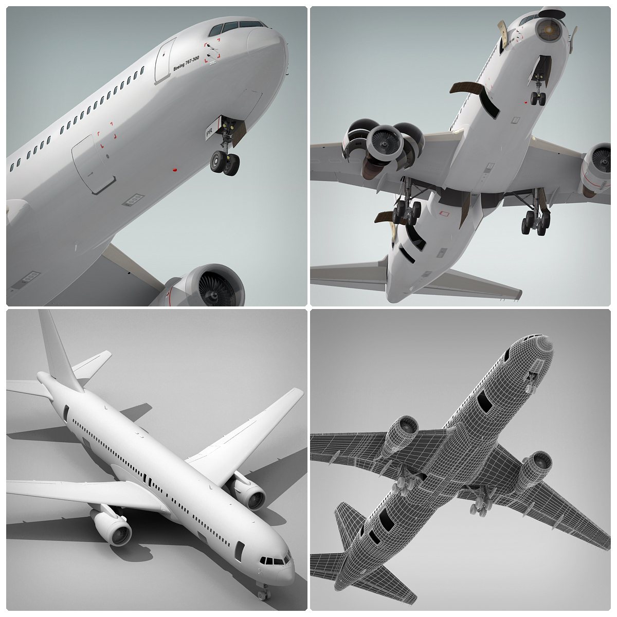 3d model boeing planes