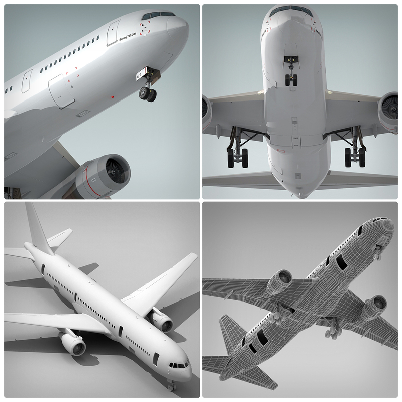 3d model boeing planes