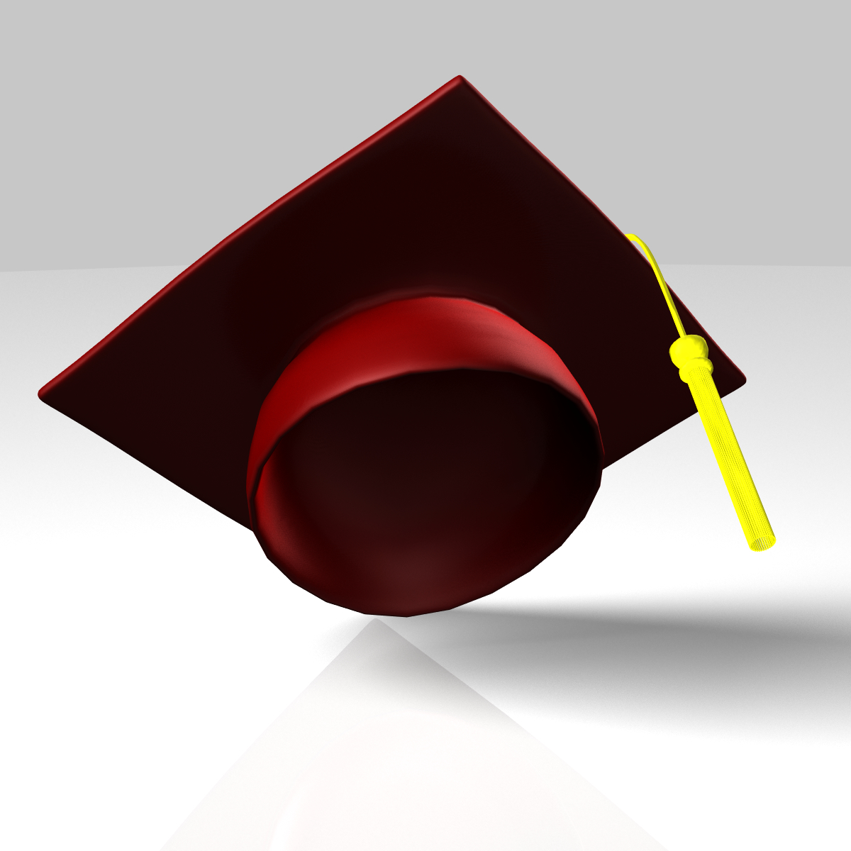 3d graduation cap model