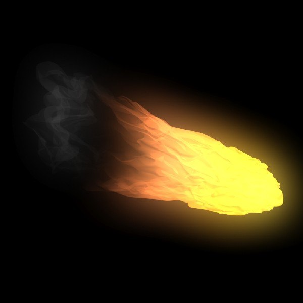 3d model animating fireball