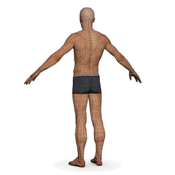 male character realistic 3d model