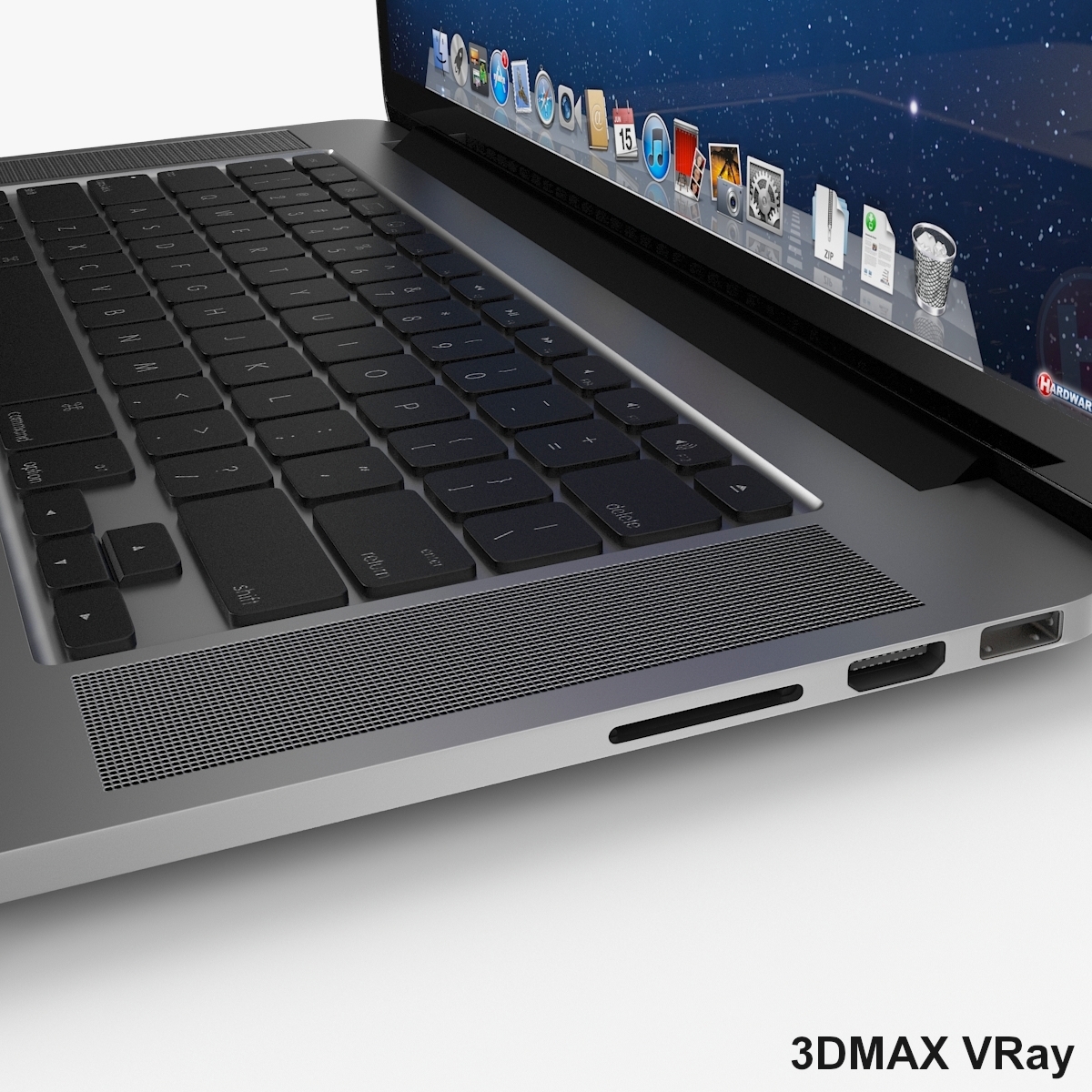 3d model apple macbook pro retina