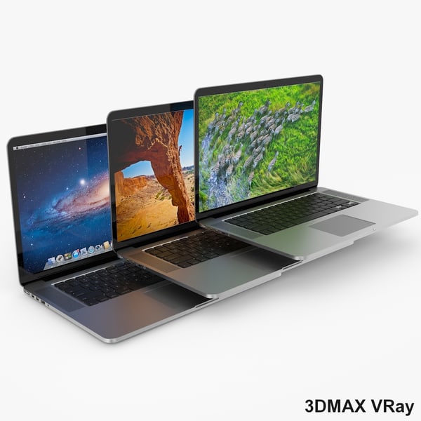 3d model apple macbook pro retina