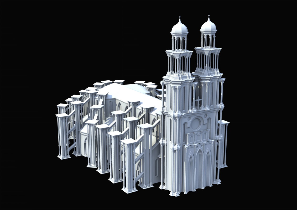 3d model cathedral