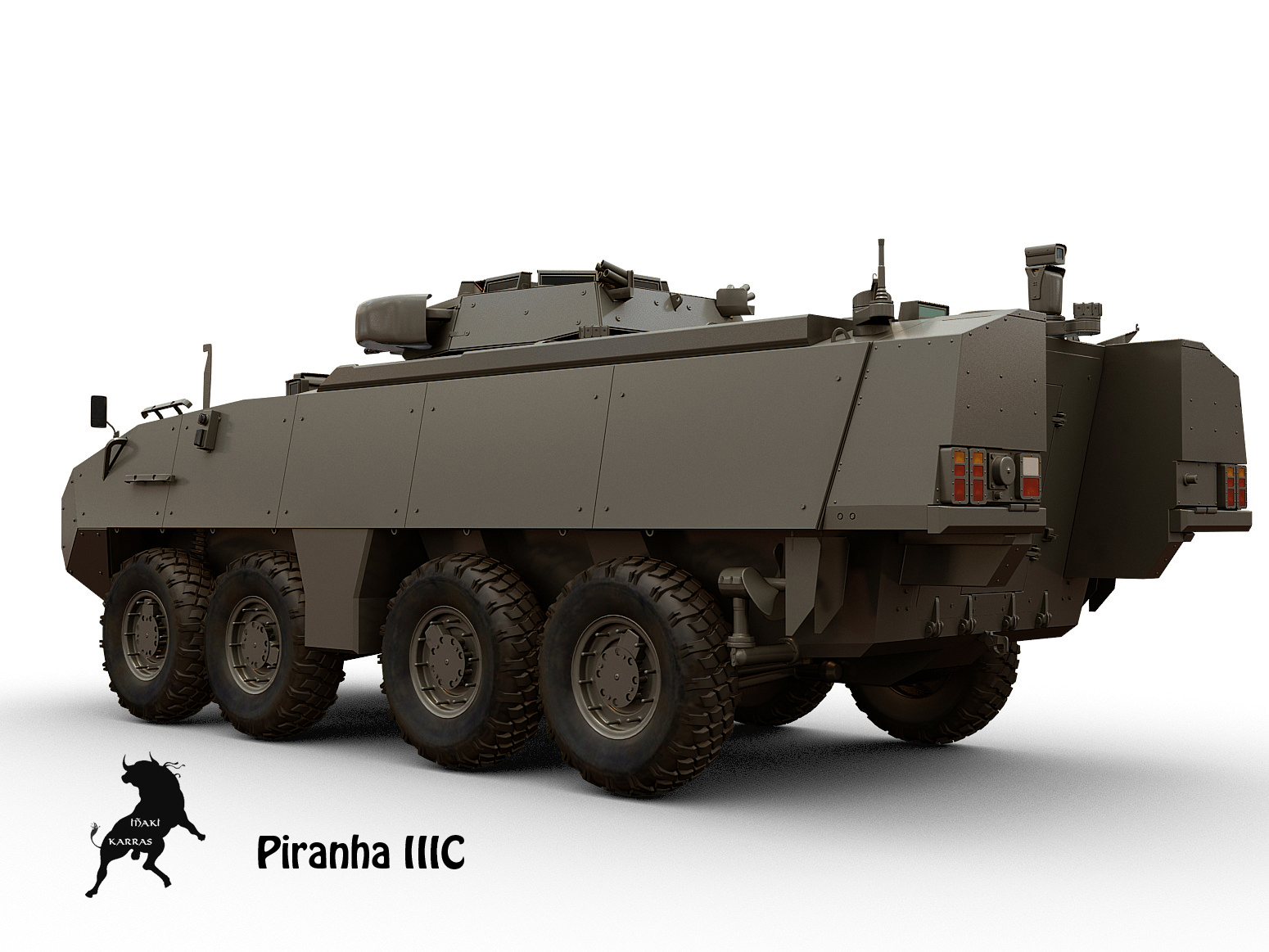mowag piranha iii c 3d max