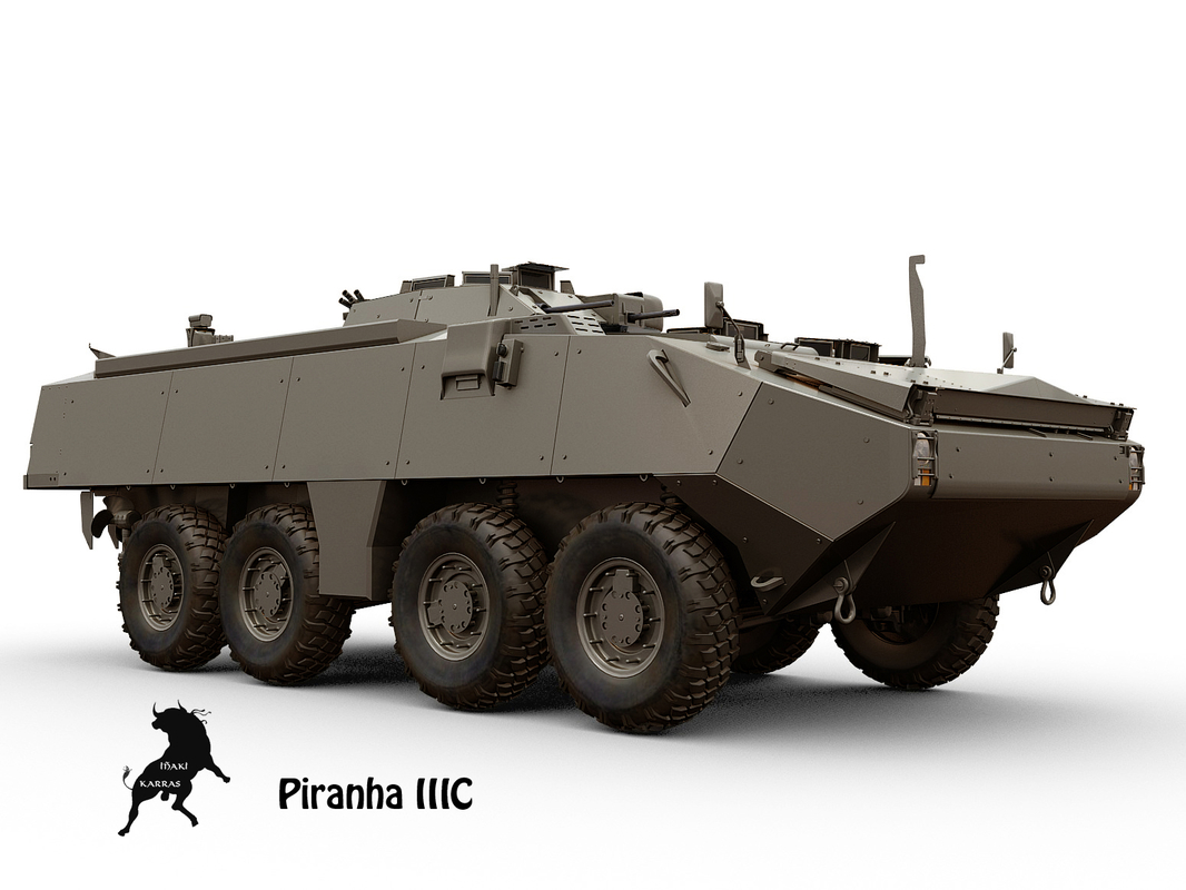 mowag piranha iii c 3d max