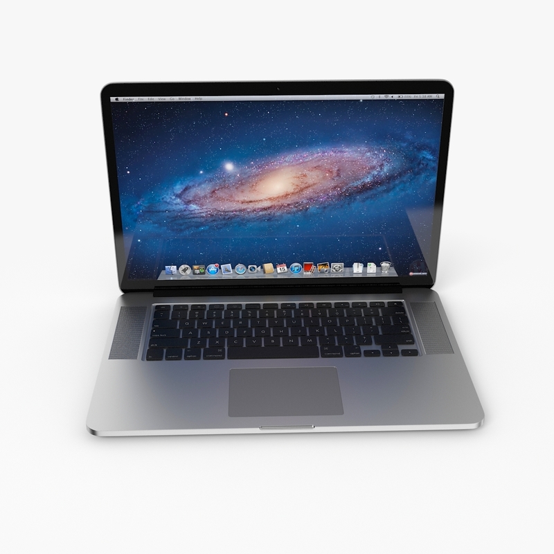 3d model apple macbook pro retina