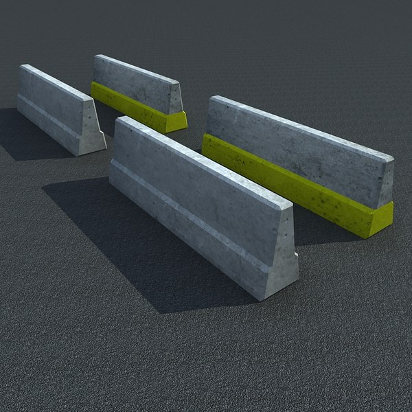 highway concrete block 3ds
