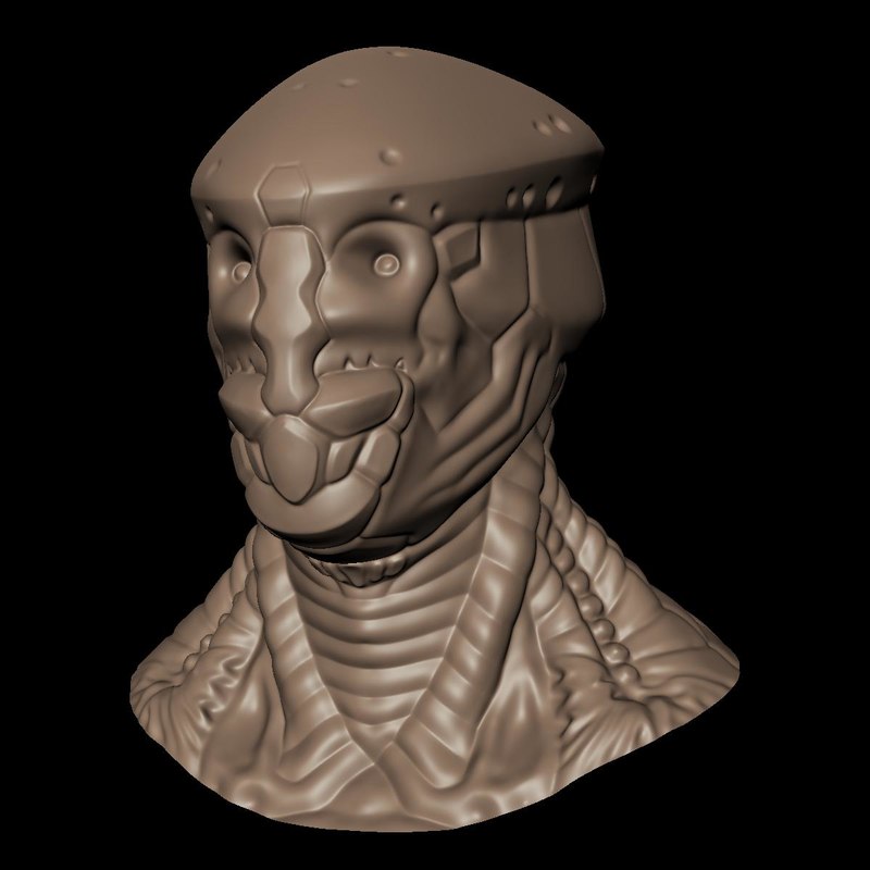 alien head 3d model