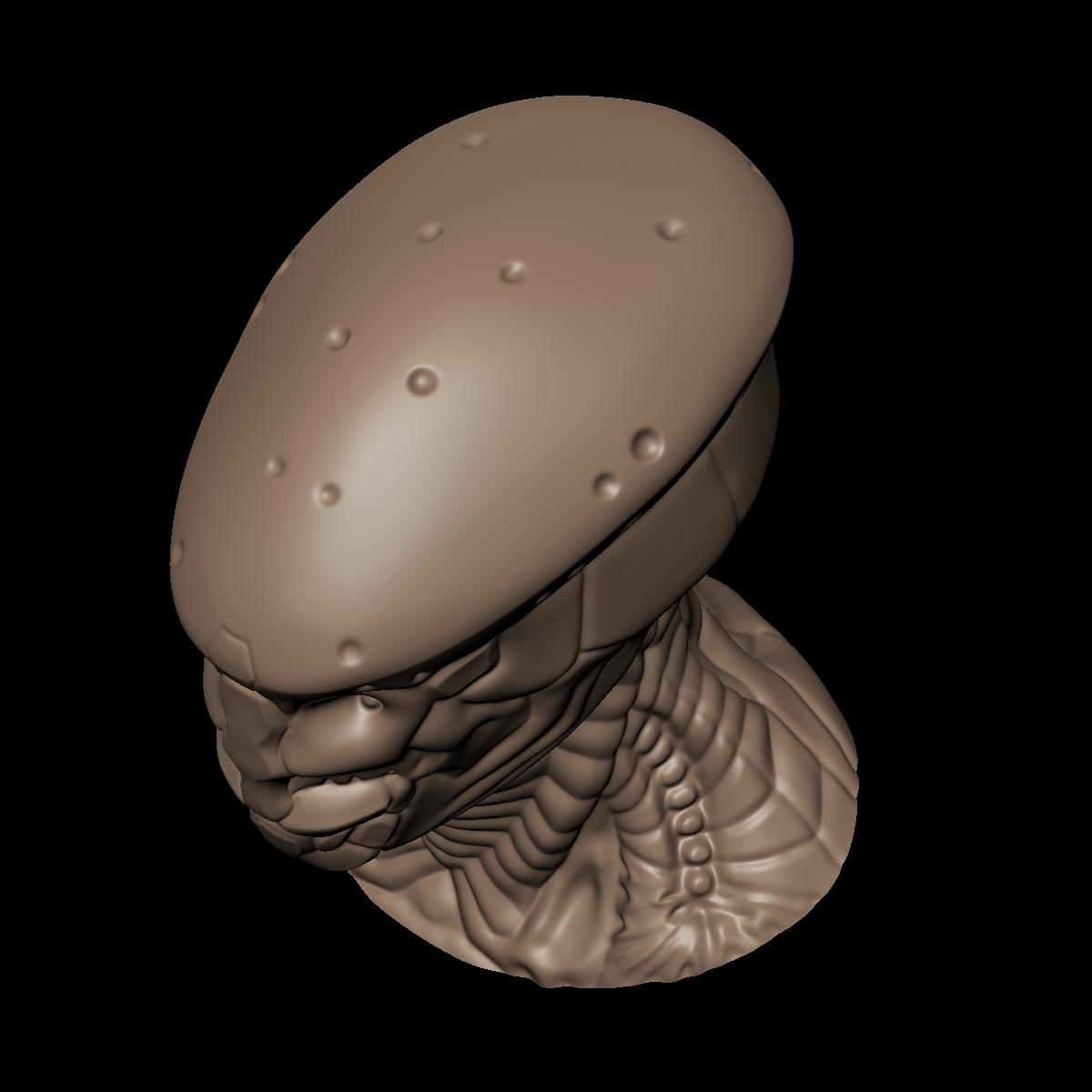 alien head 3d model