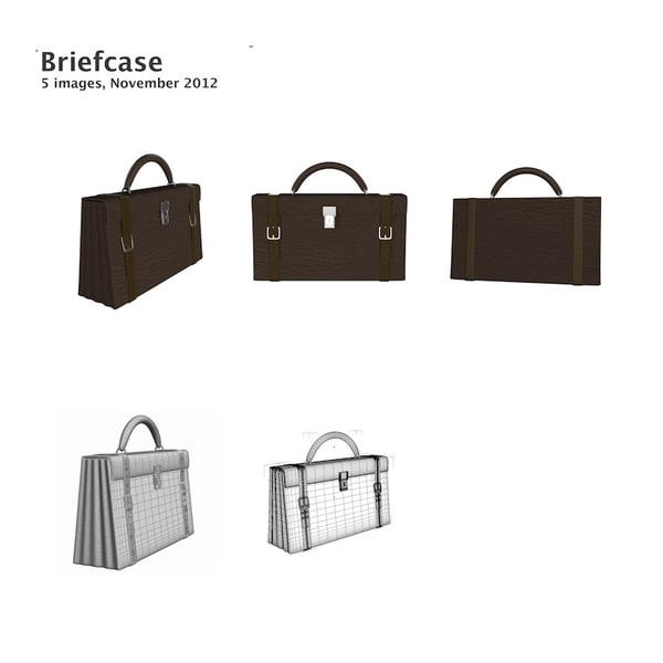 3d obj briefcase case
