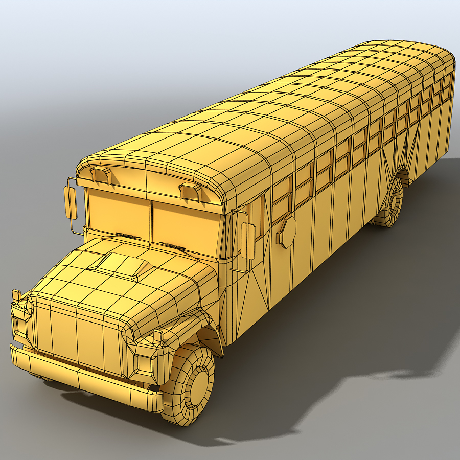 3ds Max School Bus 3ds-max-school-bus