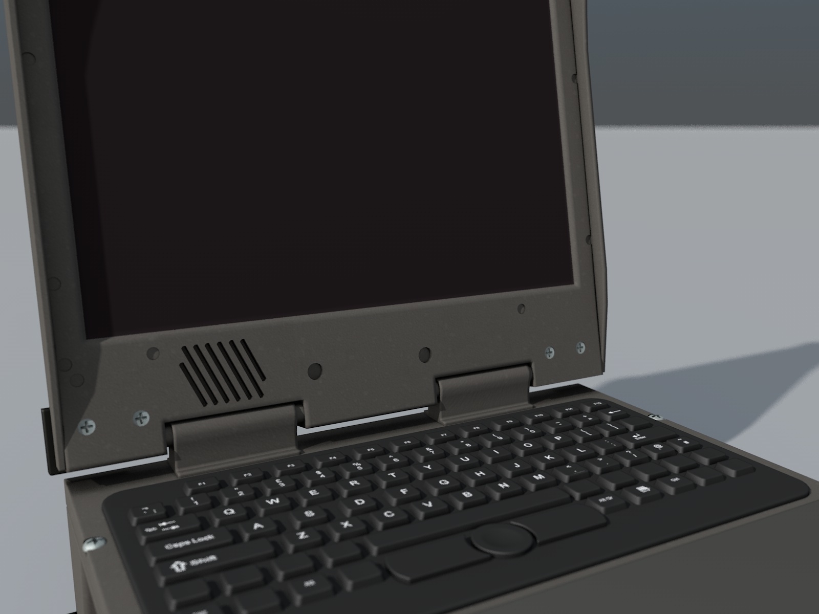 military msd laptop 3d model