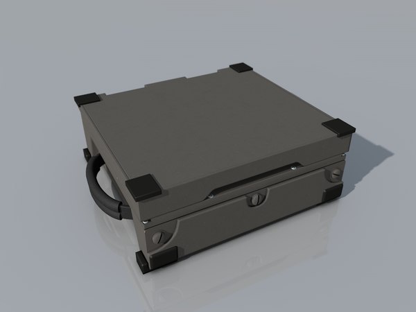 military msd laptop 3d model