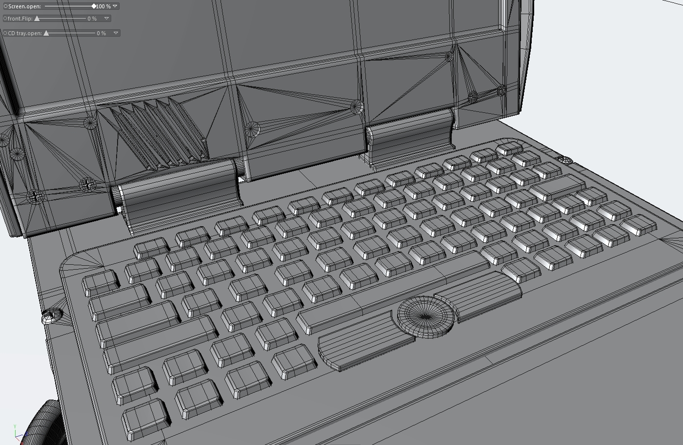 military msd laptop 3d model