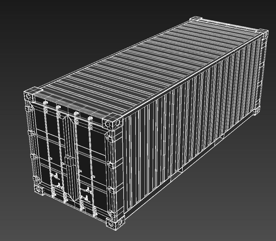 shipping container 3d model