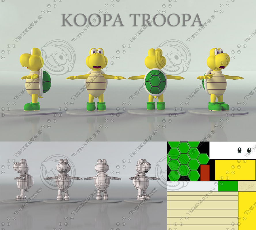 3d koopa troopa