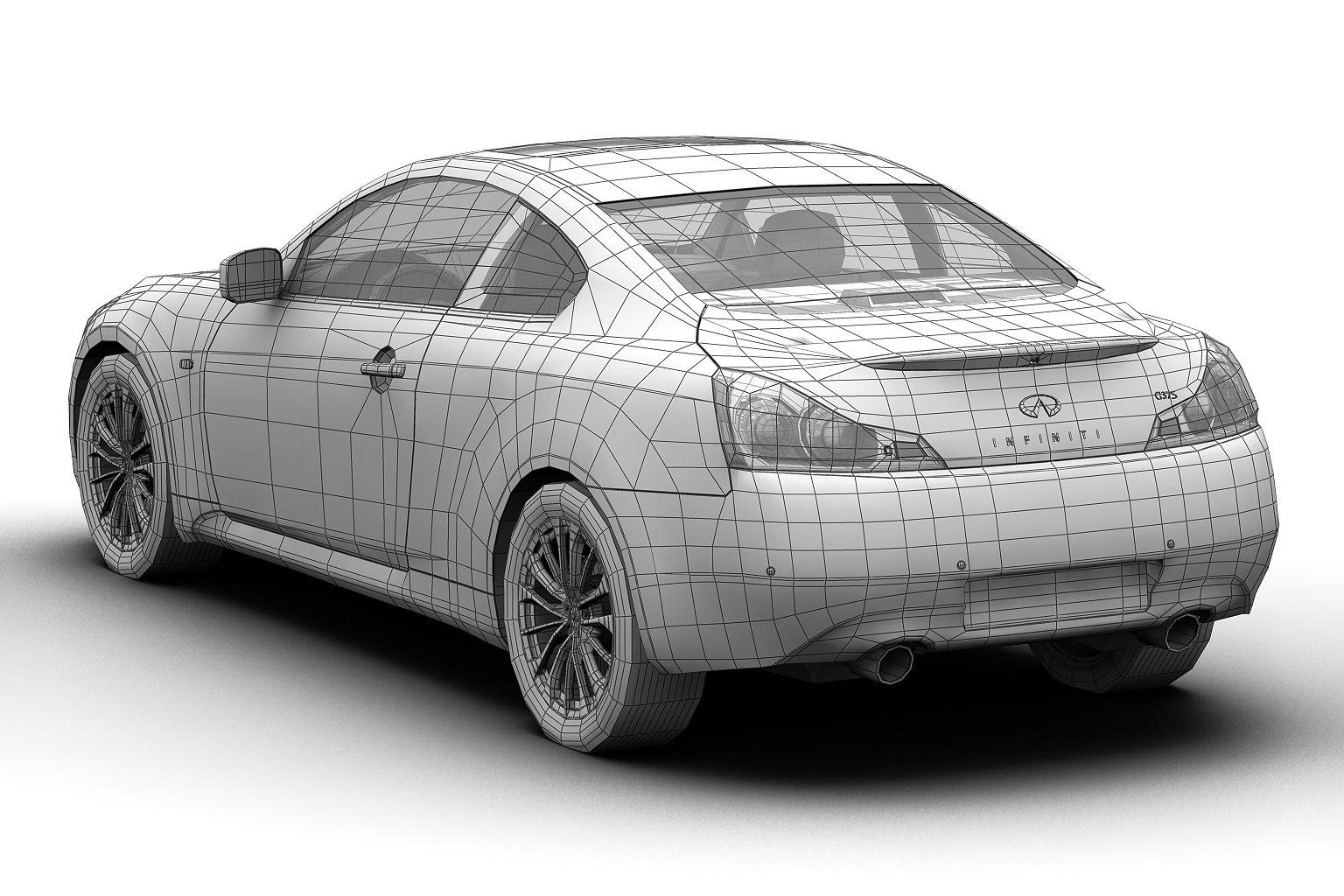 3d model infiniti g37 coupe