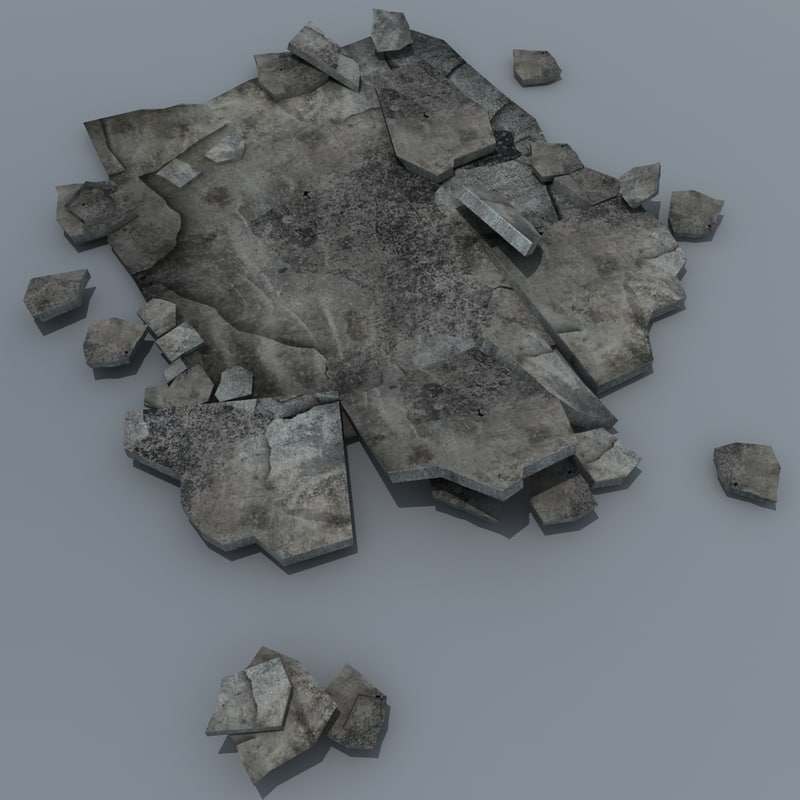 rubble pile 3d model