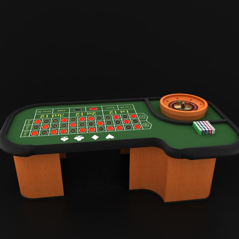 modelo 3d Mesa de ruleta - TurboSquid 707823