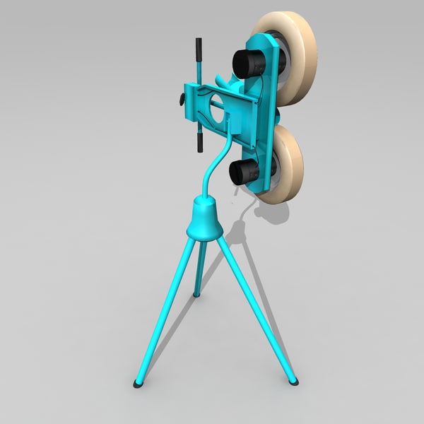 softball pitching machine 3d model