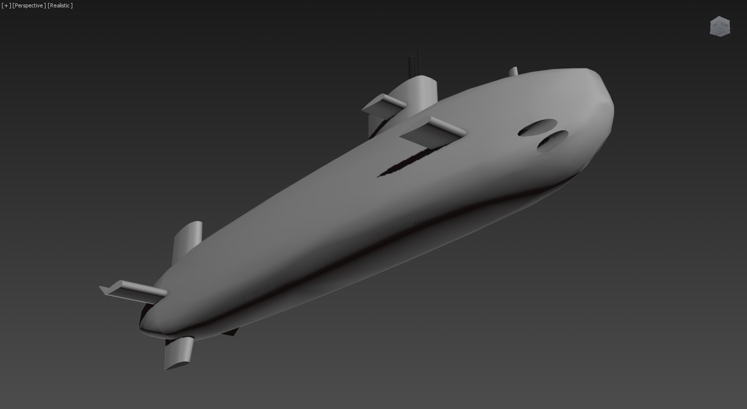 free submarine 3d model