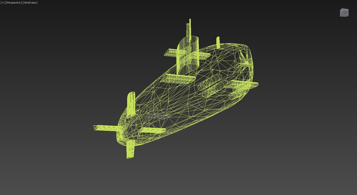 free submarine 3d model