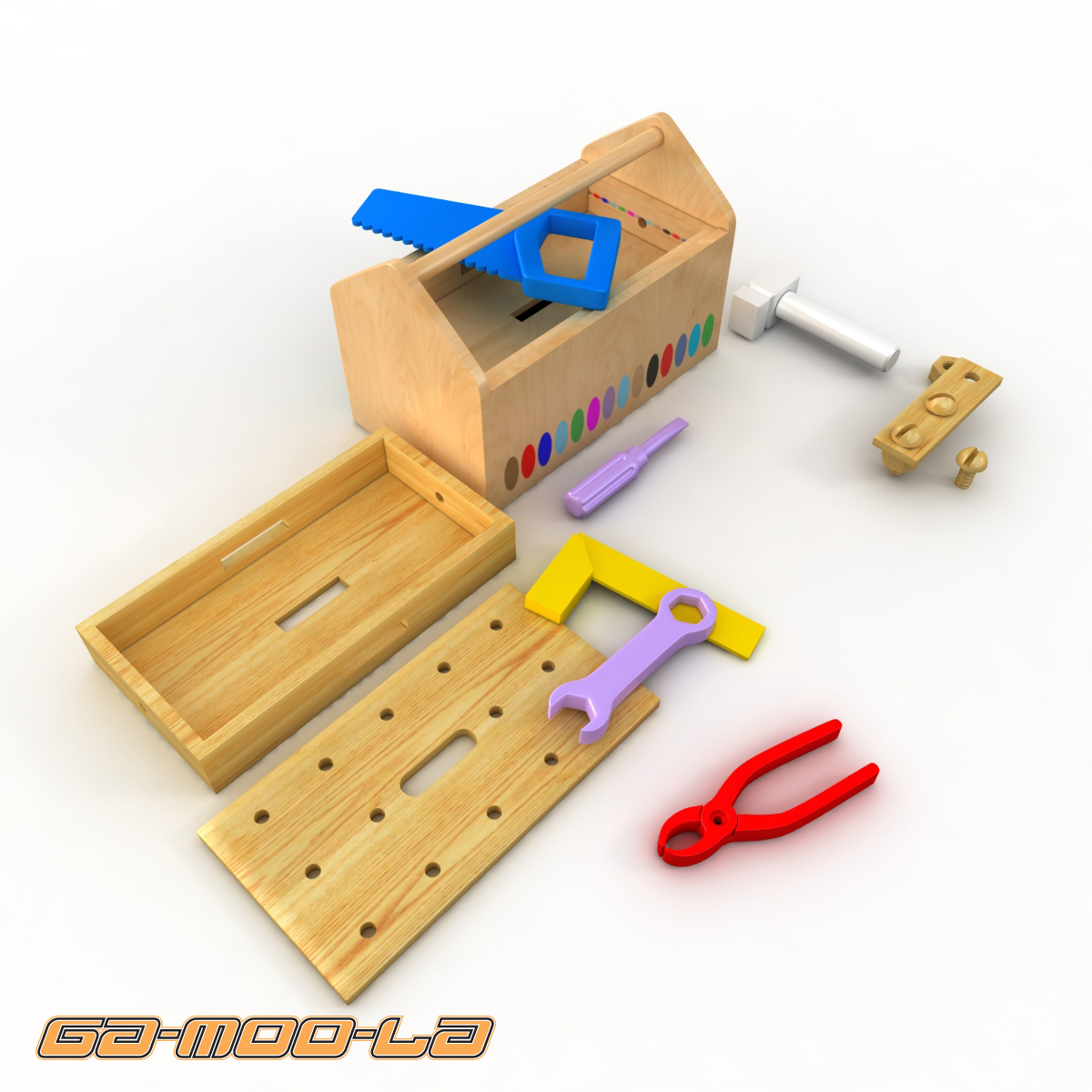 children toolbox 3d model