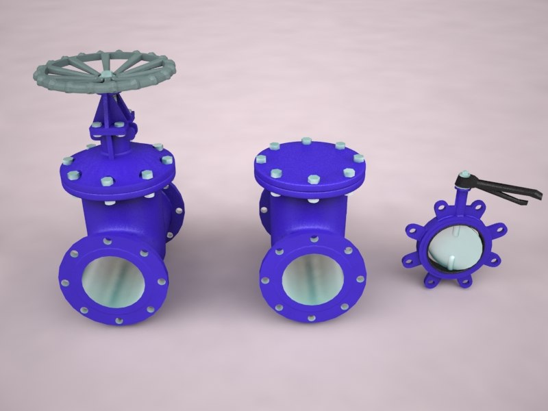 valves 3d model