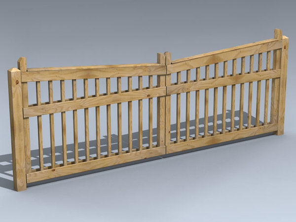 3ds driveway gate pine lumber