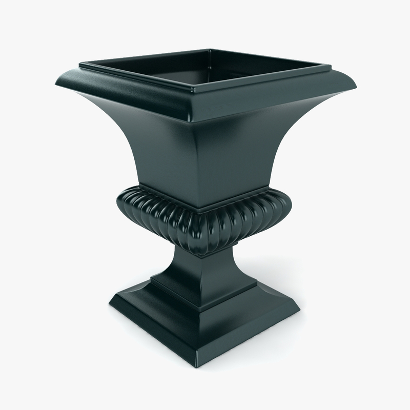 d square urn 3ds