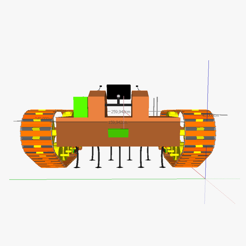 traction engine 3d model