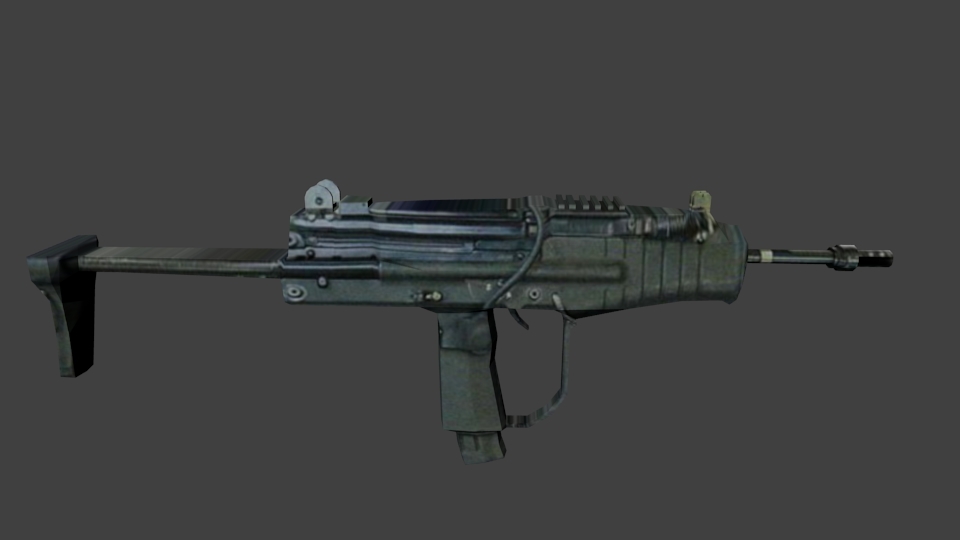 3d model modern sub machine msmc