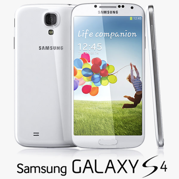 smartphone galaxy s4 3d model