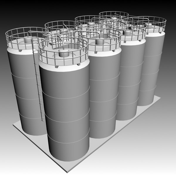 oil tank 3d max