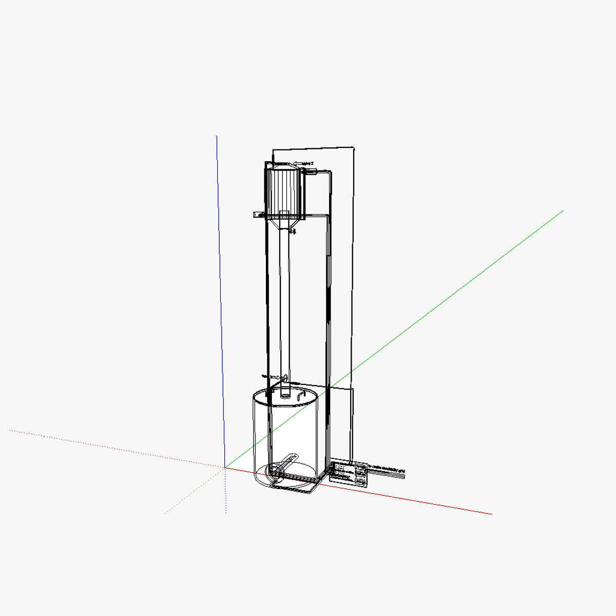 fractionating column 3d model