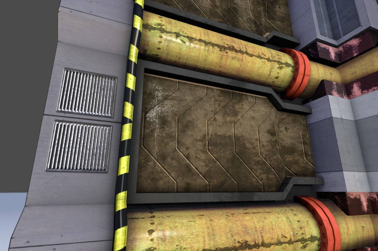 3d model of modular wall ready