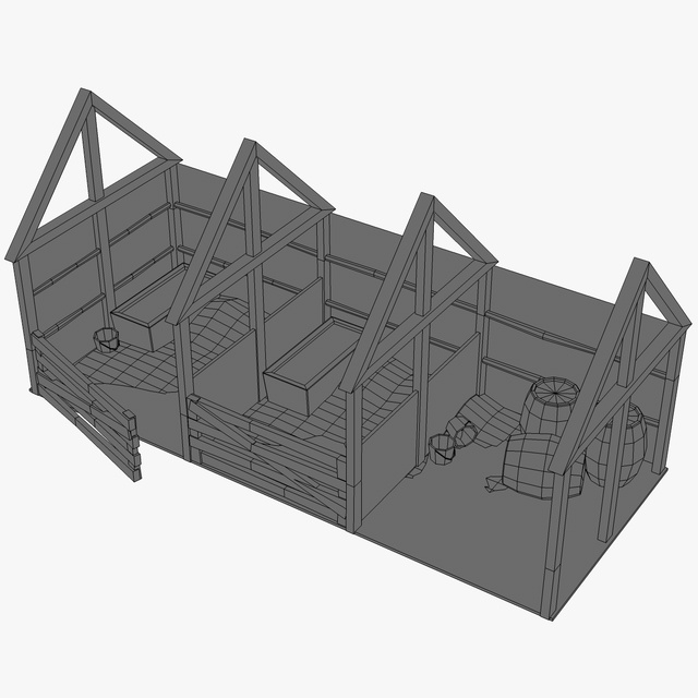 3d model stable