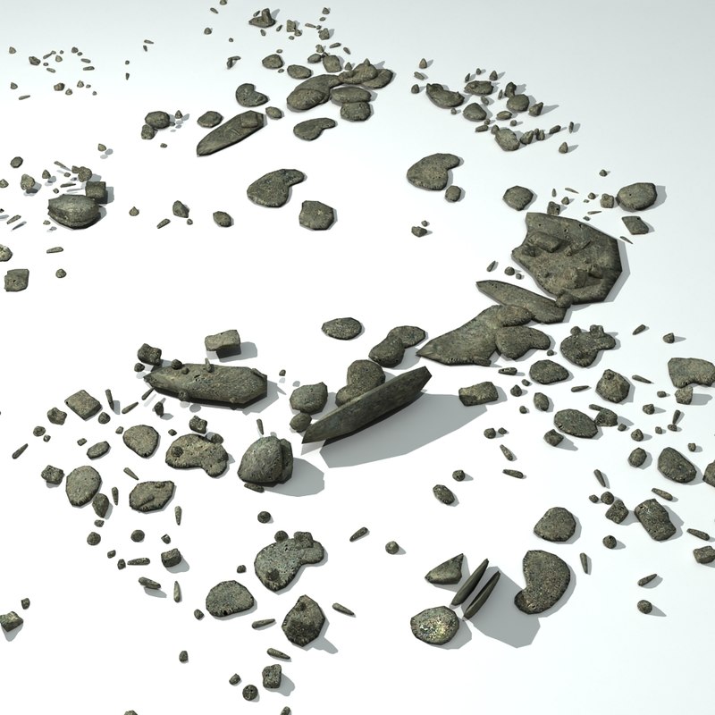 3d model concrete rubble