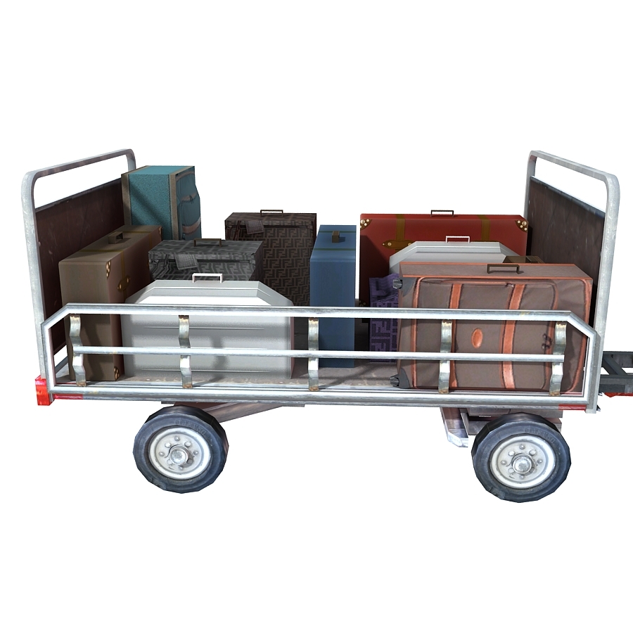 3d baggage cart