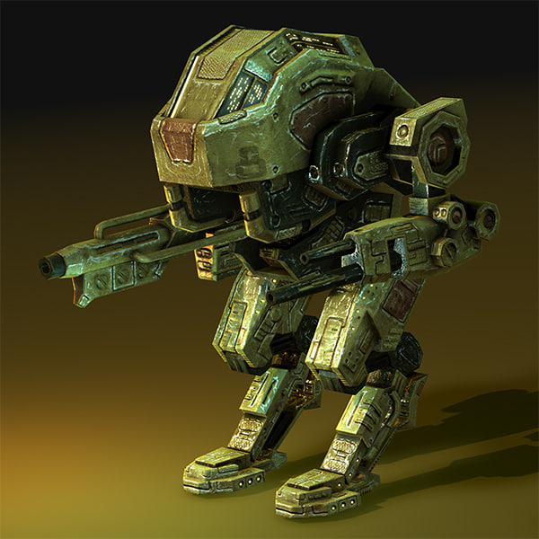 battletech whm-6d battlemech 3d model