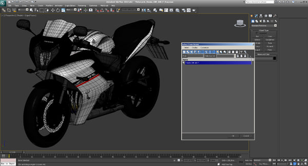 3d model honda cbr 600 f