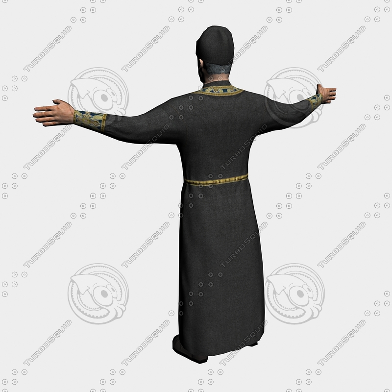 3d model priest