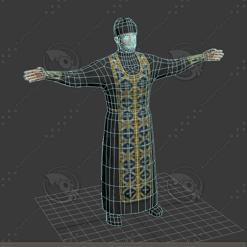 3d model priest