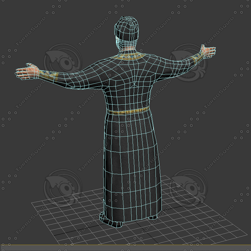 3d model priest