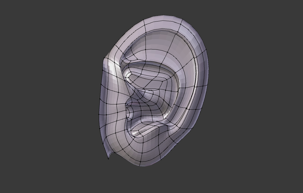human ear obj free