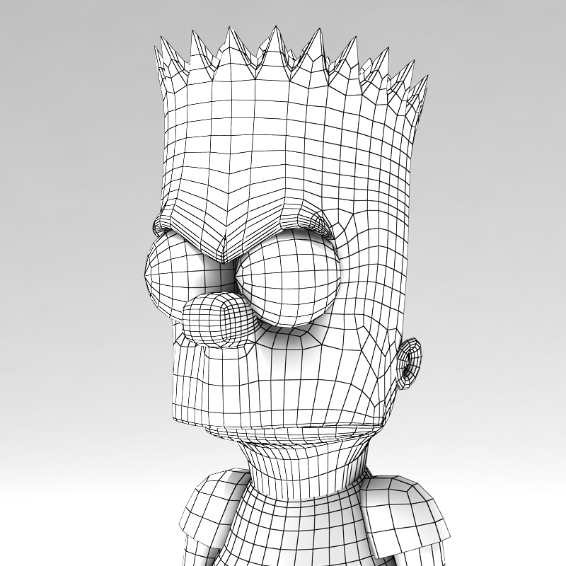 bart simpson 3d max